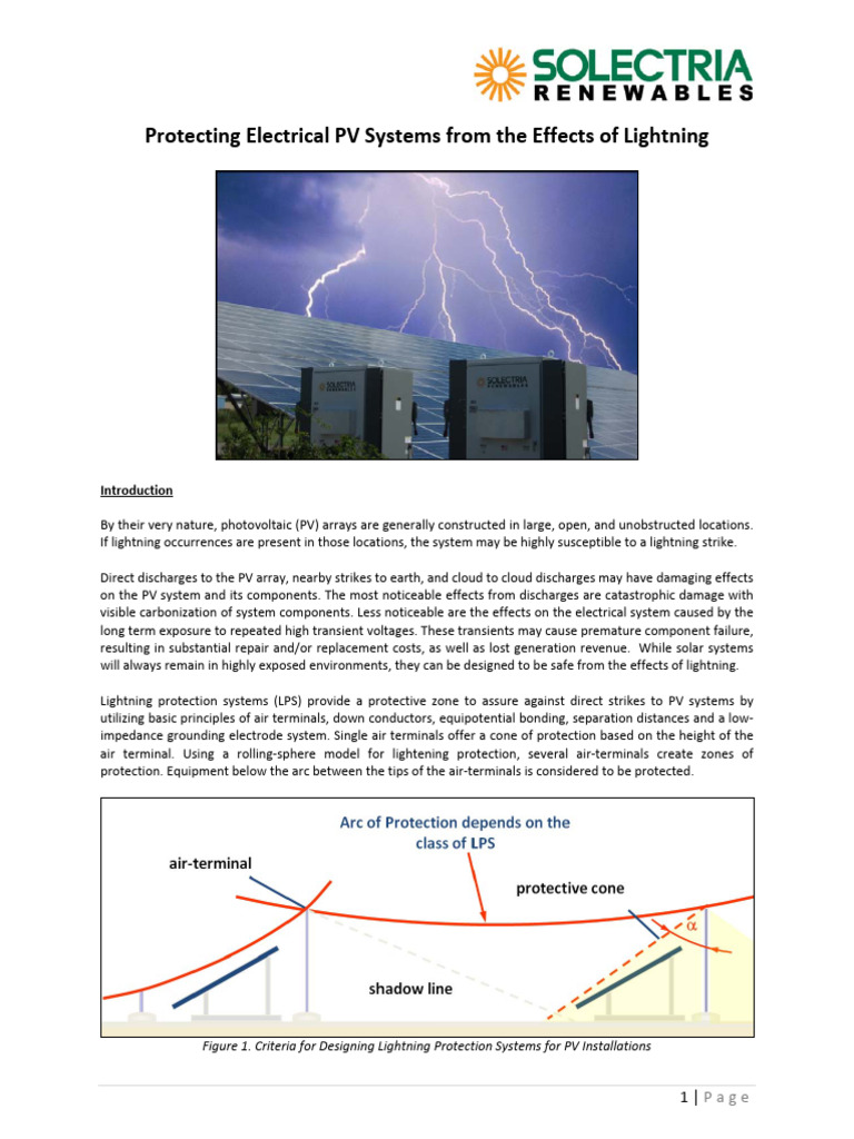 Lightning Protection for PV Systems | PDF | Direct Current | Fuse ...