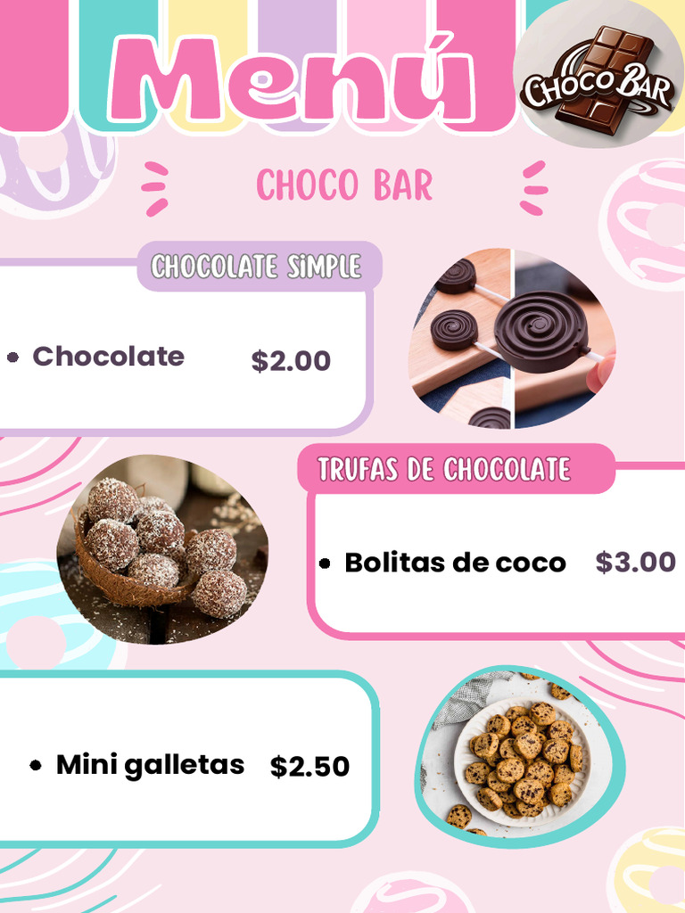 Menu Restaurante de Donas Llamativo Rosa Pastel - 20250711 - 144811 ...