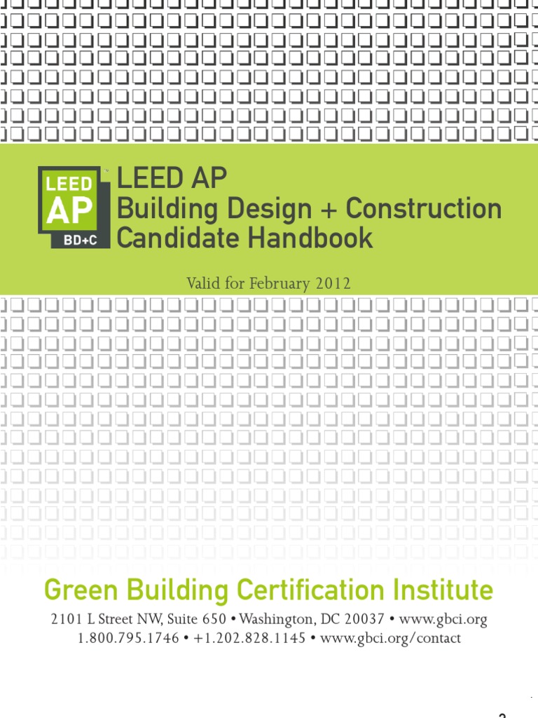 LEED AP BD+C Candidate Handbook | PDF | Leadership In Energy And ...