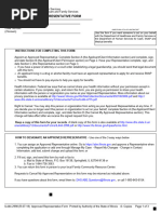 Medicaid Authorized Representative Form | PDF | Health Economics