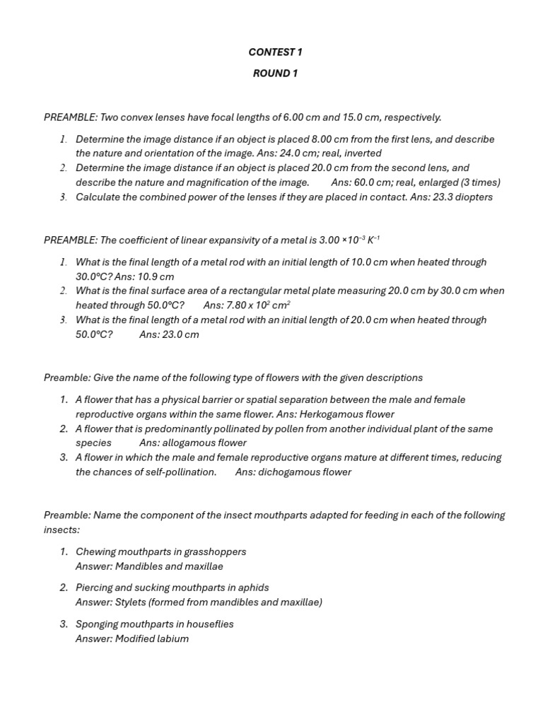 Presby Schools Trials @presec 1 | PDF | Applied And Interdisciplinary ...