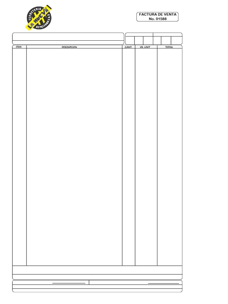 Factura de Venta para VEXAH SAS | PDF