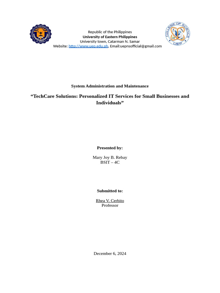 Business Plan Cover Page | PDF