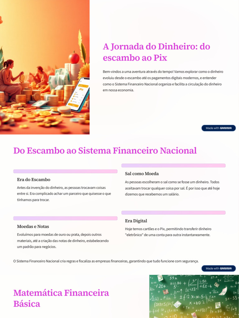 Evolução do Dinheiro: Escambo ao Pix | PDF | Juros | Dinheiro