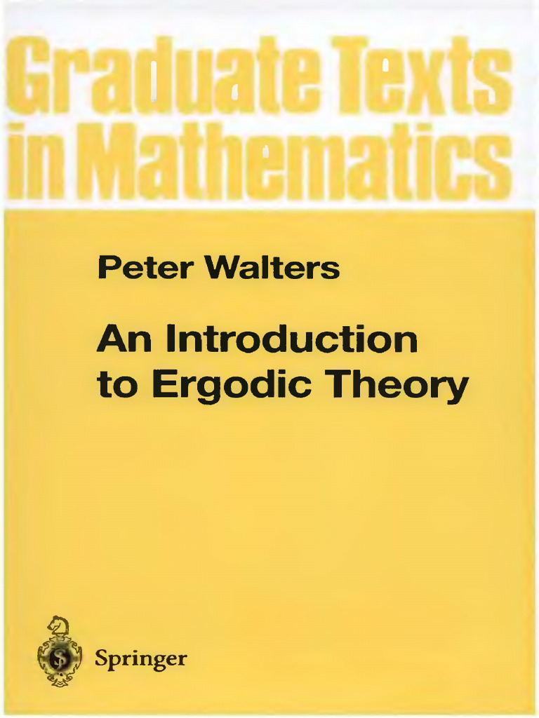 An Introduction To Ergodic Theory | PDF