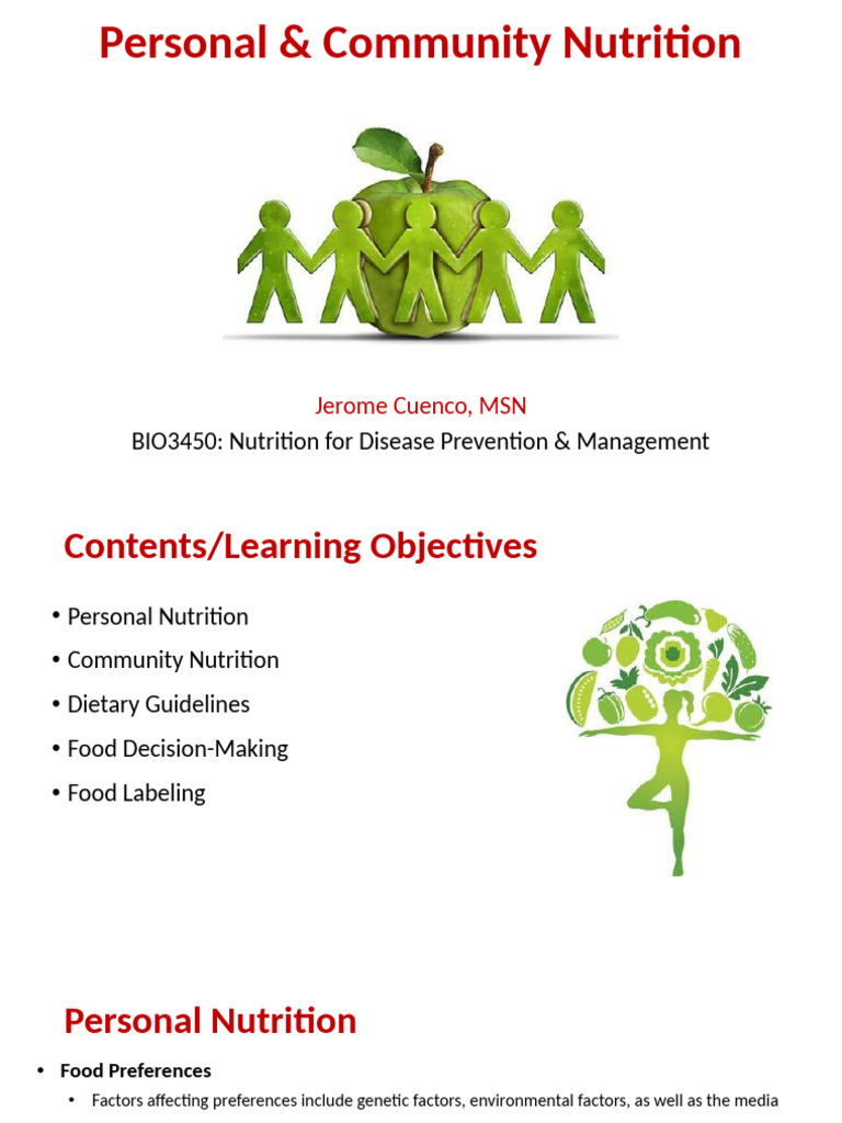 Personal and Community Nutrition Guide | PDF | Foods | Diet (Nutrition)