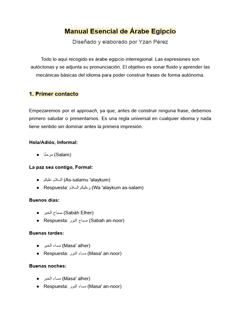 Esenciales Del Ã¡rabe | PDF