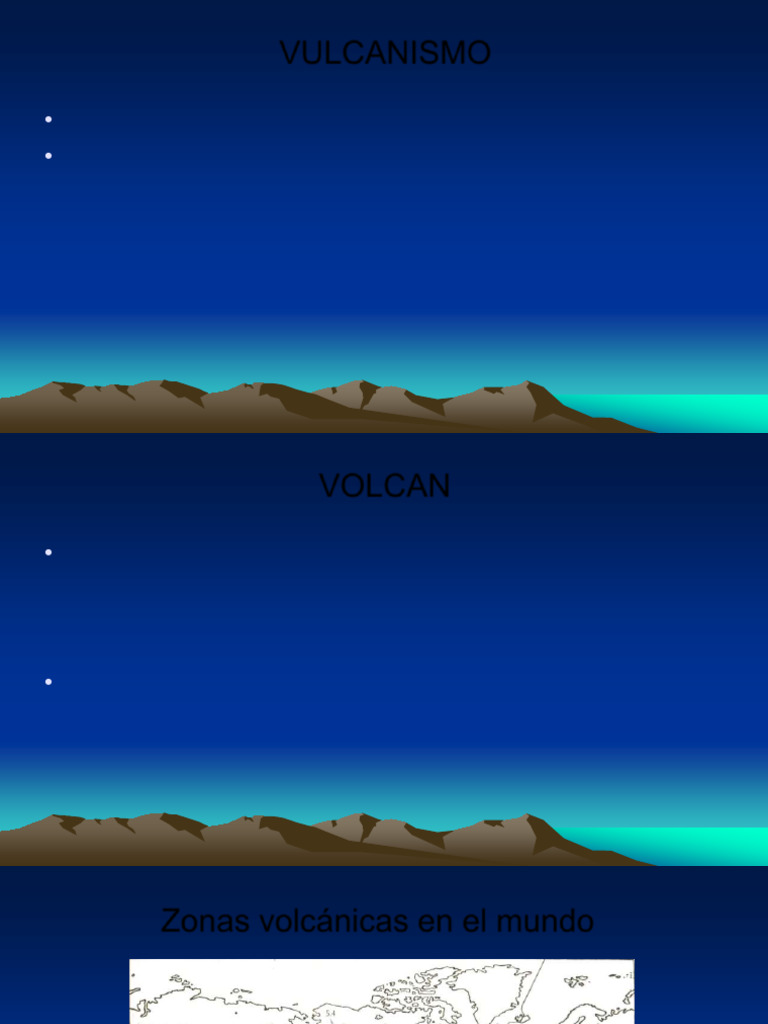 Tipos y características del vulcanismo | PDF | Volcán | Lava