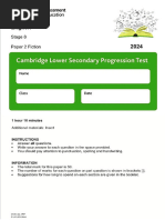 CEM Yellis 14 Mock Test English Math | PDF