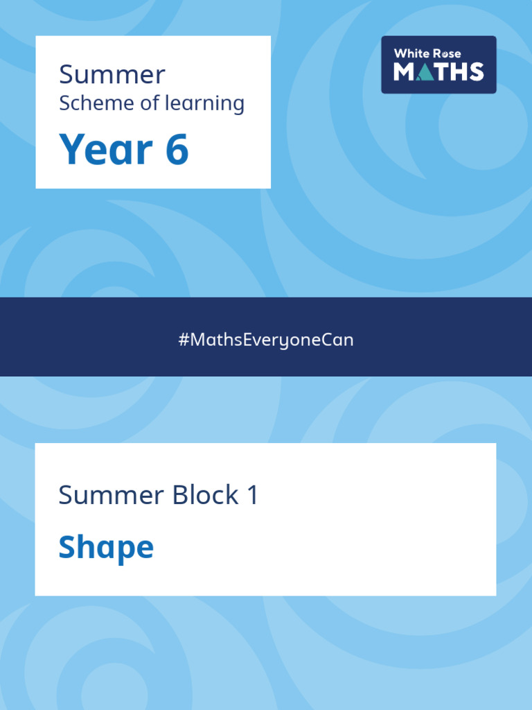 Y6 Summer Term Scheme of Learning - Compress | PDF | Shape | Triangle