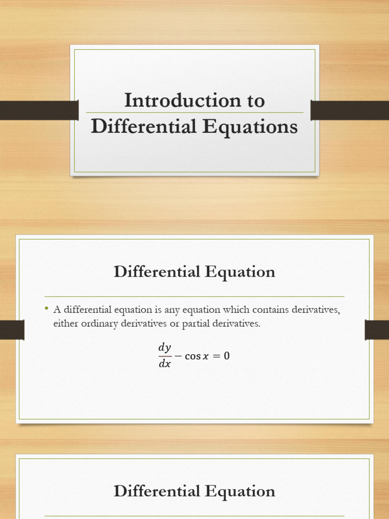 Understanding Differential Equations | PDF | Equations | Differential ...
