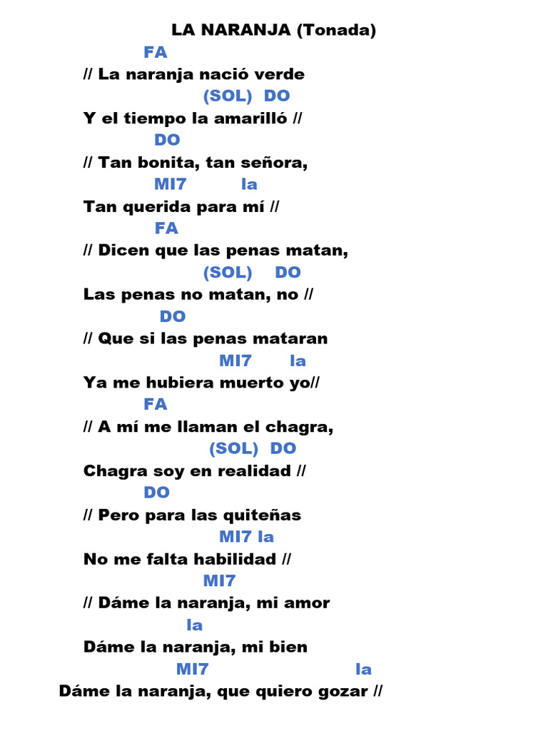 La Naranja La | PDF