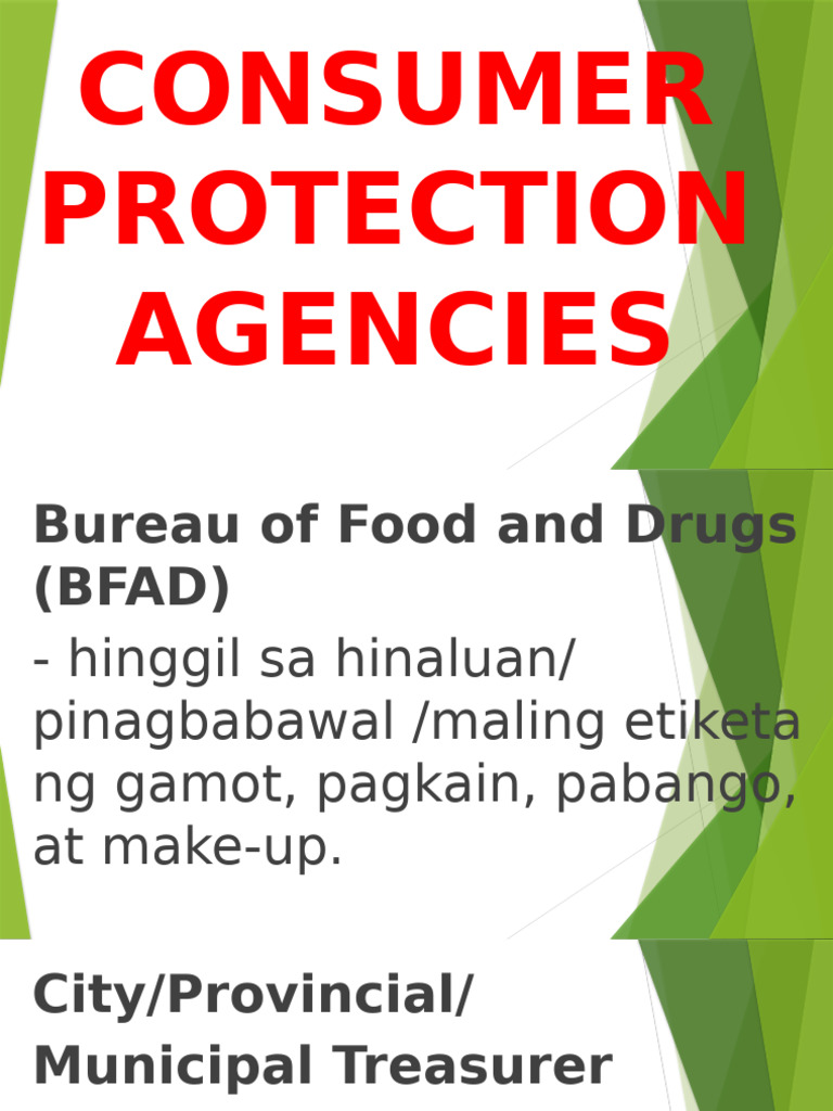 Consumer Protection Agencies For Students 2 | PDF