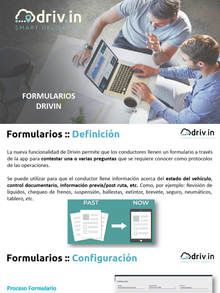 Formularios en Drivin: Configuración y Uso | PDF | Informática