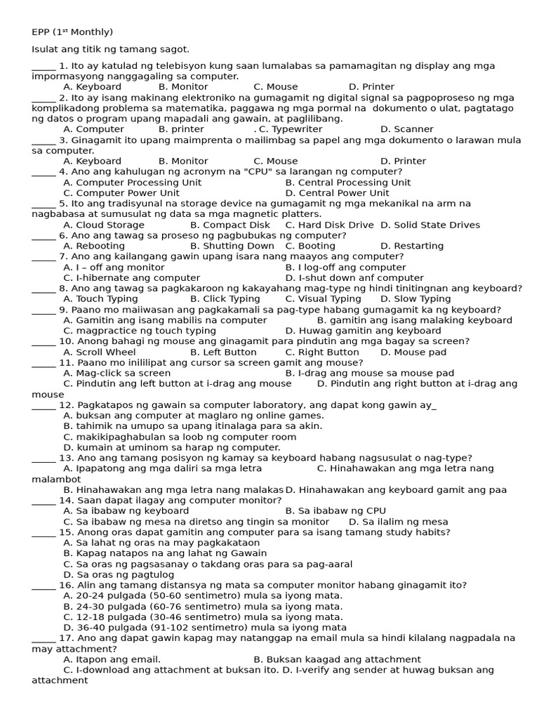 EPP.1stm.matatag | PDF