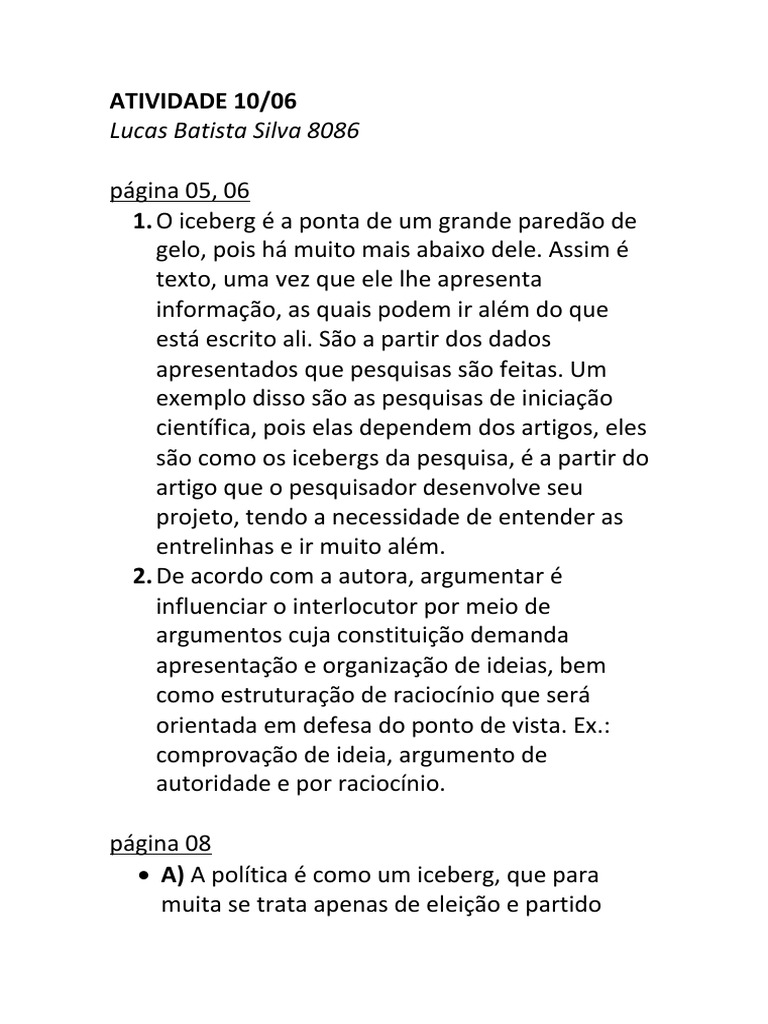 Atividade 1006 | PDF