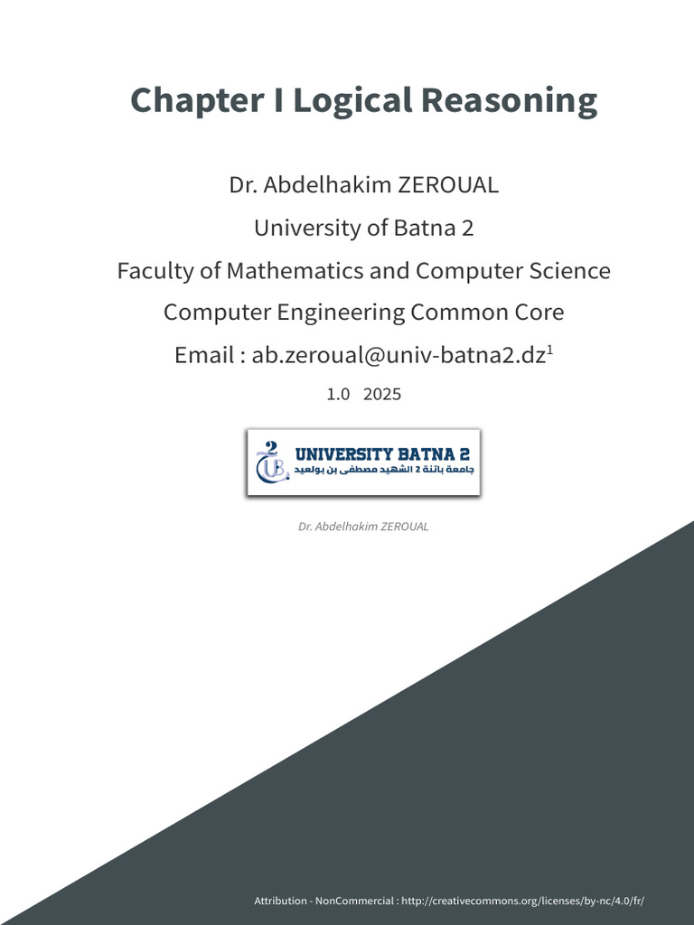 Chapter i Logical Reasoning (3) | PDF | Logic | Reason