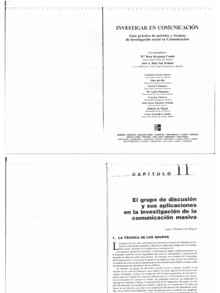 De Miguel - El Grupo de Discusión y Sus Aplicaciones en La ...