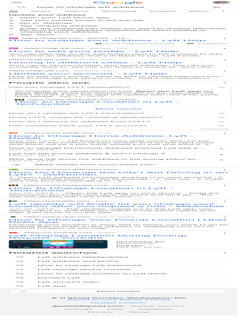 how to change lyft address - Google Search | PDF | Mobile Phones ...