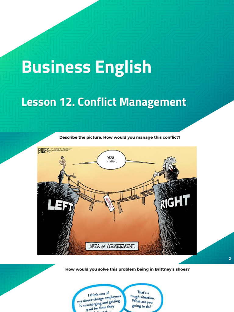 Business - Lesson 12. Conflict Management | PDF