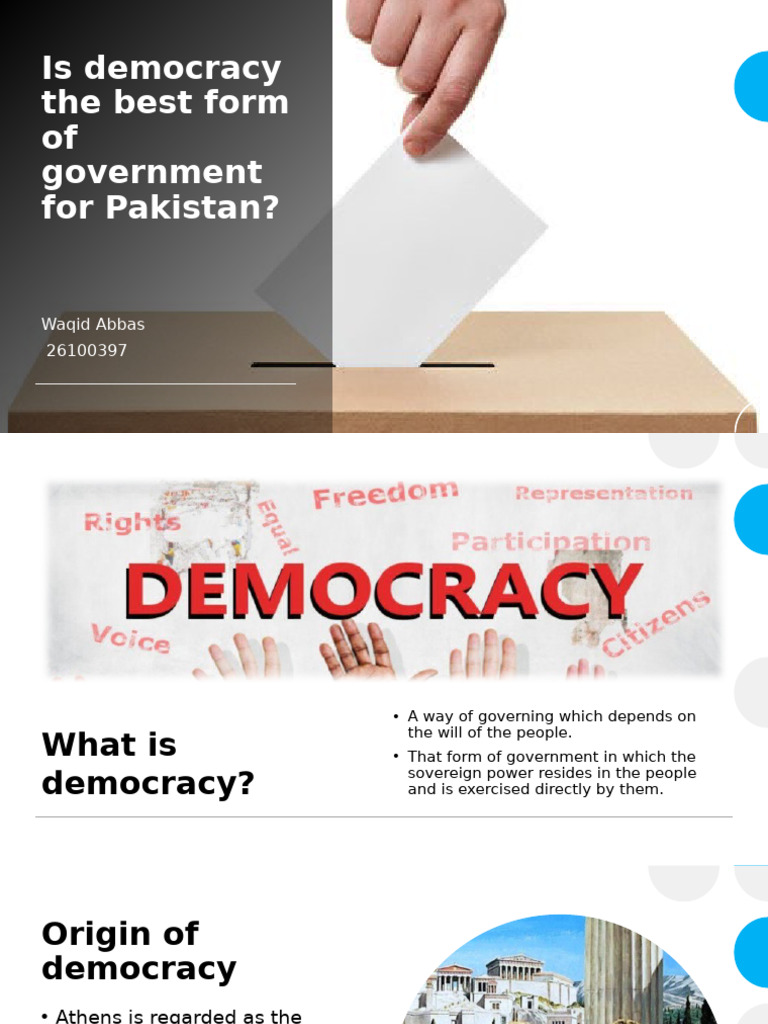 Is Democracy Suitable for Pakistan? | PDF