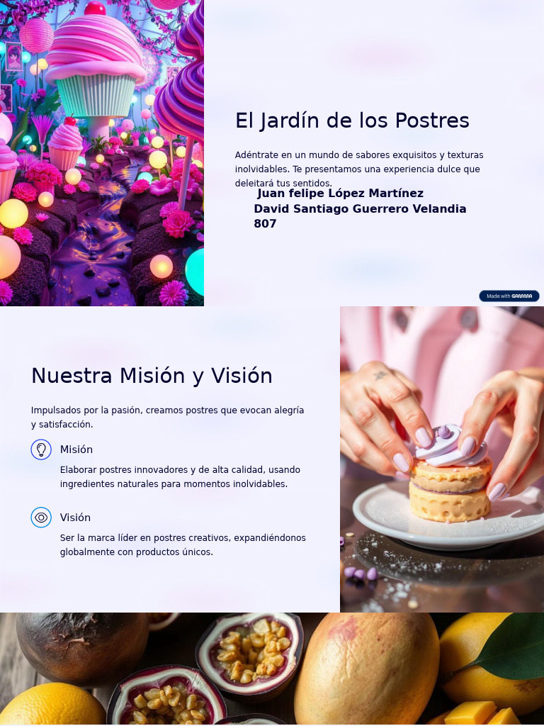 Postres Innovadores para Momentos Únicos | PDF