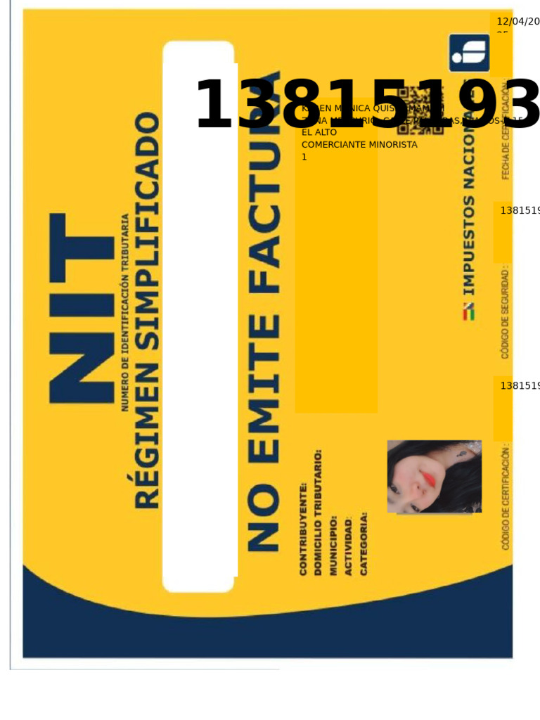 Nit, Lic Func, CNS Original | PDF