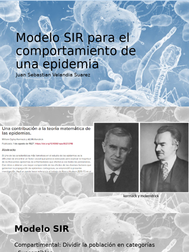 Modelo SIR para El Comportamiento de Una Epidemia | PDF