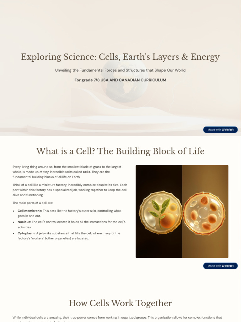 Exploring-Science-7 OR 8 Cells-Earths-Layers-and-Energy | PDF | Earth ...