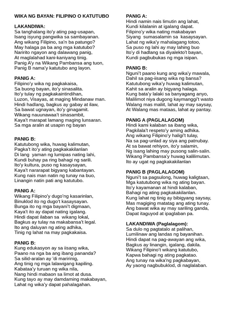 Balagtasan Script Revised | PDF