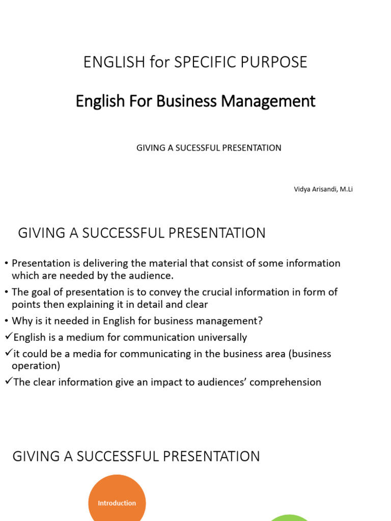 Successful Business Presentation Tips | PDF | Information | Learning