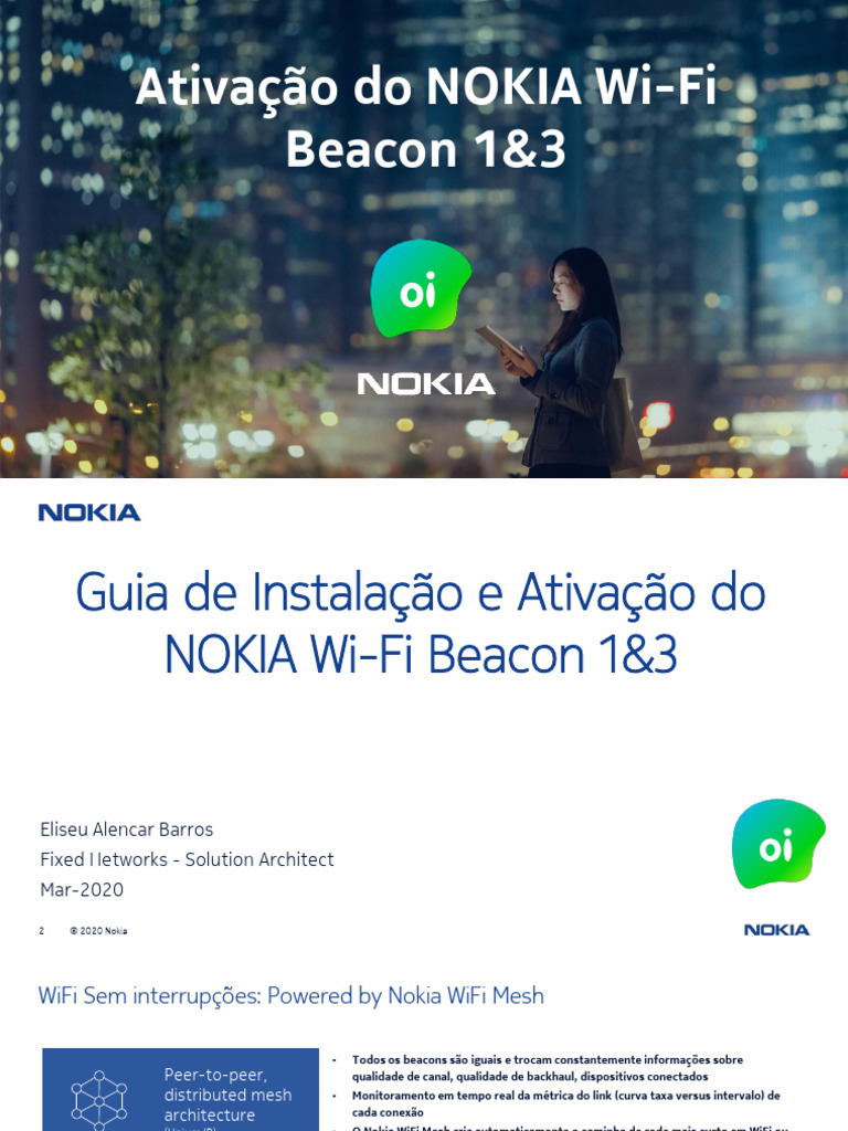 Guia de Ativação do Nokia Wi-Fi Beacon | PDF | Wi-Fi | Internet