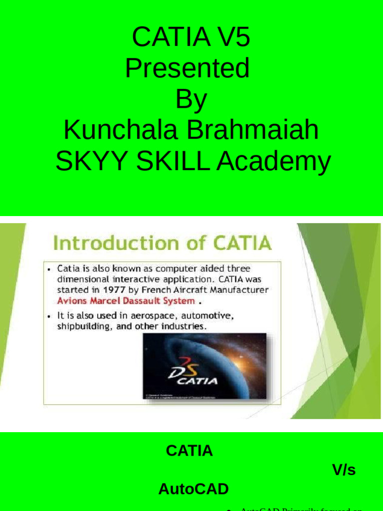 CATIA V5 - Unleashing Your Design Potential | PDF | Geometry | Computer ...