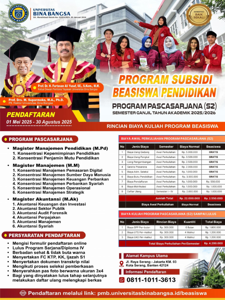 Brosur S2 Uniba | PDF