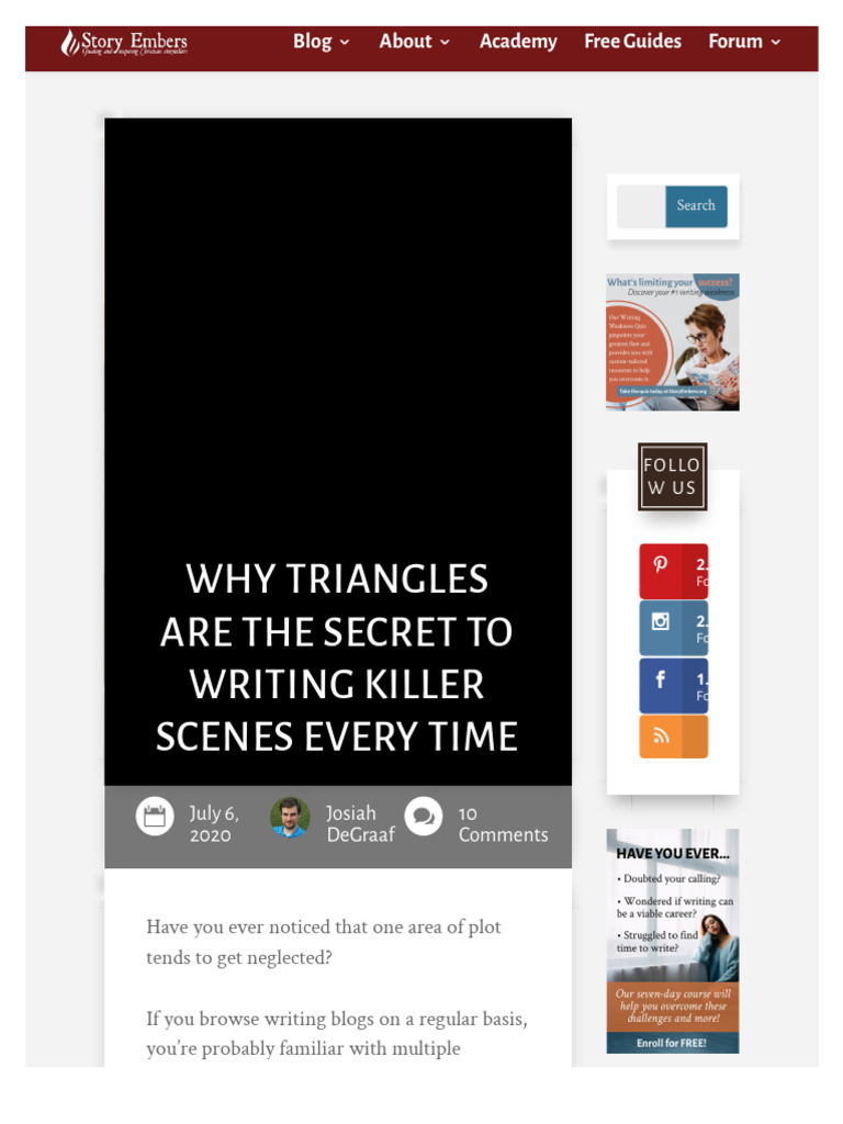 Mastering the Triangle Scene Method | PDF | Mr. Darcy | Narrative
