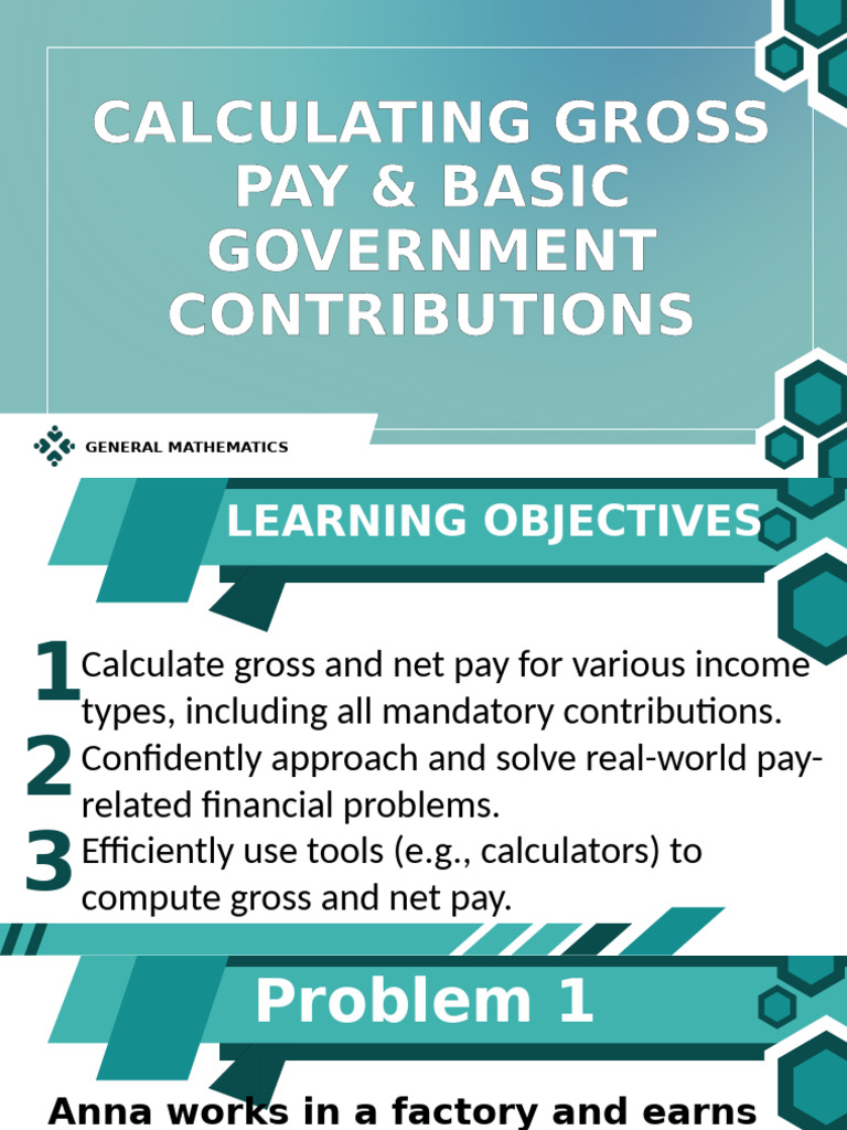 6 Q1 WEEK 2-Computing GROSS and NET Pay | PDF | Tax Deduction | Gross ...