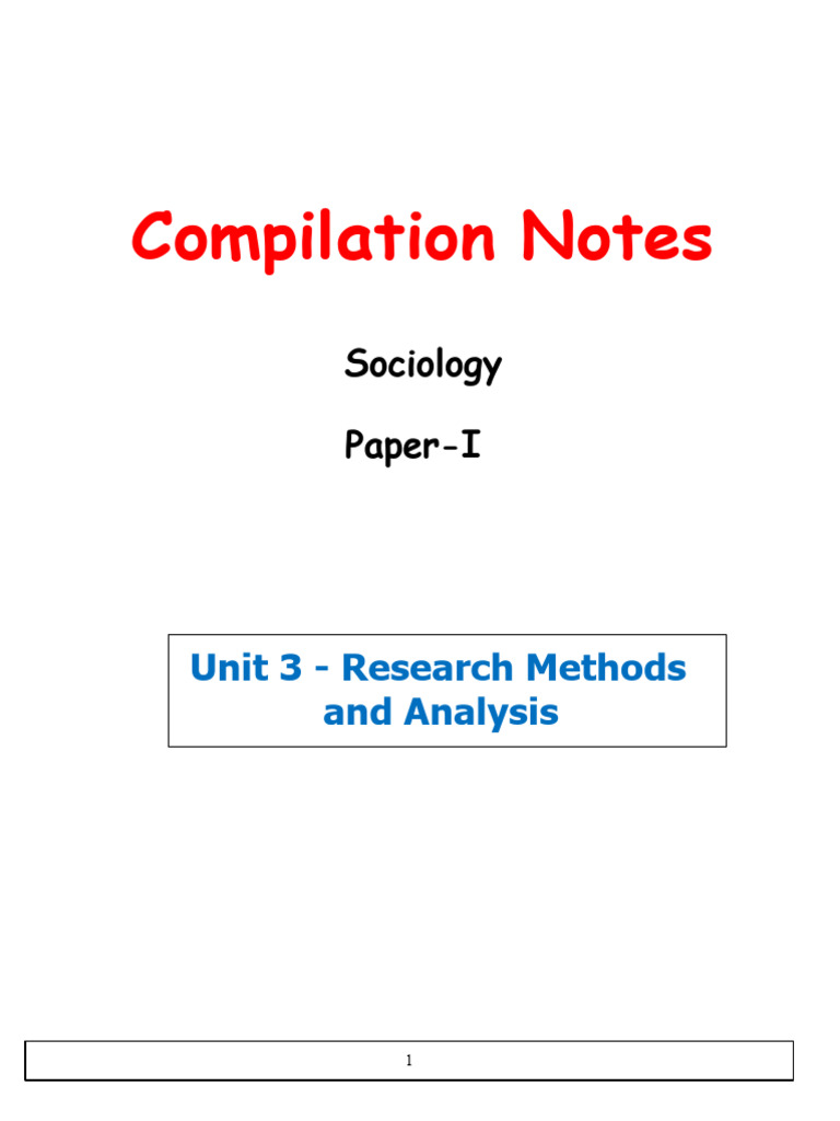 Social Research Methods Overview | PDF | Methodology | Quantitative ...