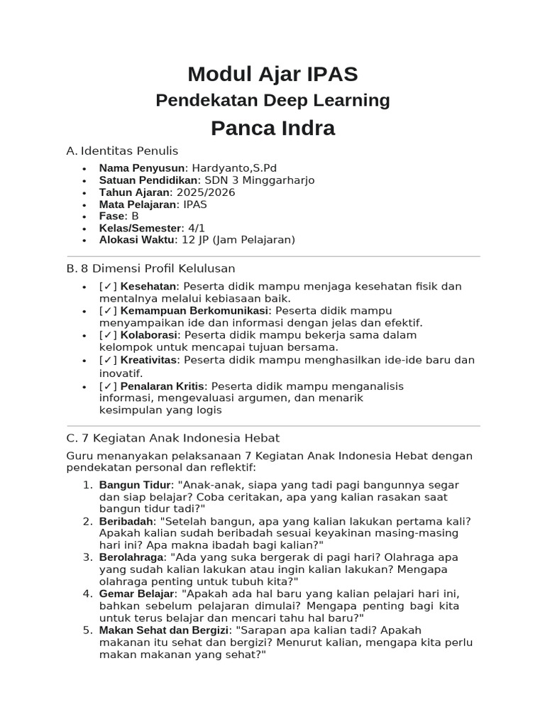 Ma RPM Ipas Kelas 4 | PDF
