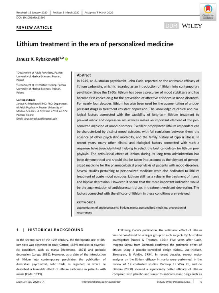Maria - 1 - Lithium Treatment in The Era of Personalized Medicine 2021 ...