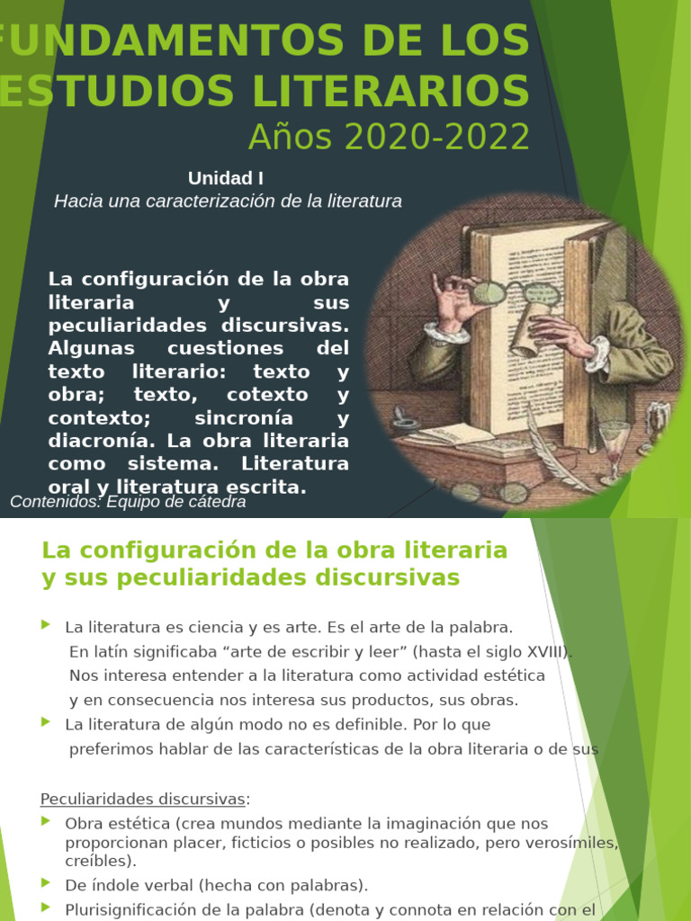 FELit-2020-2022UnidadI (TEÓRICO) | PDF | Educación en artes liberales ...