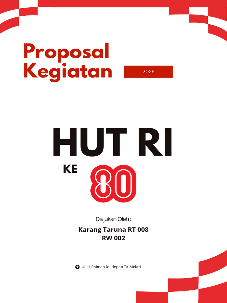 PROPOSAL_HUT RI RT 008 RW 02 REV1 | PDF