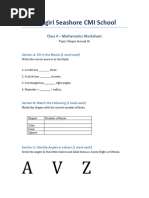 Class4 Shapes Around Us Worksheet | PDF