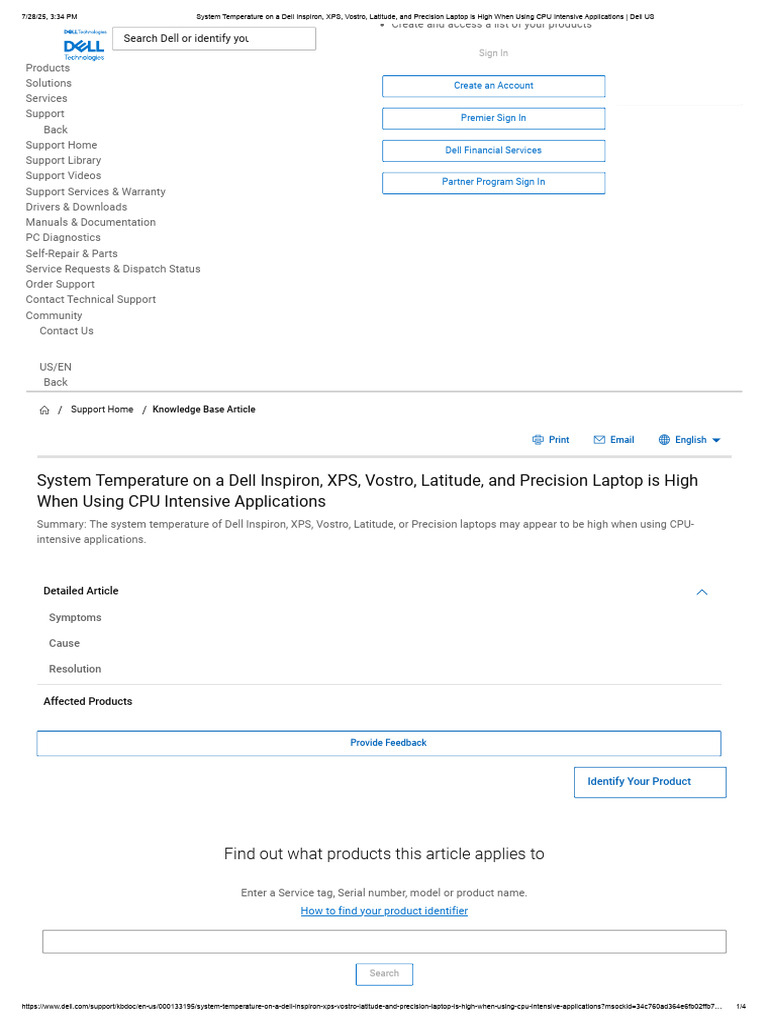 High System Temperature in Dell Laptops | PDF | Dell | Laptop