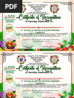 Nutrition Month Poster, Program and Certs | PDF