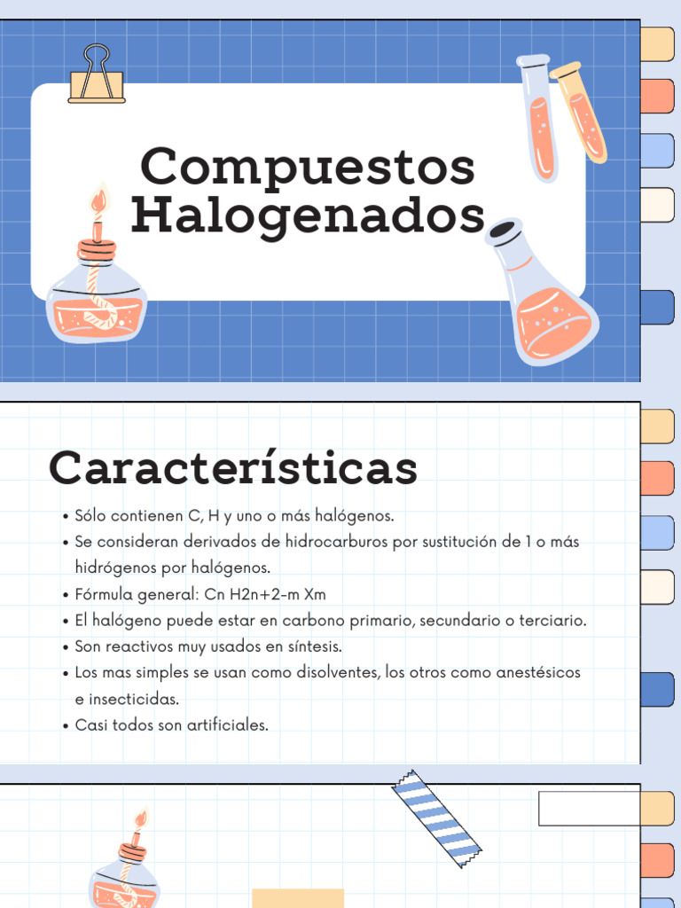 Compuestos Halogenados: Características y Síntesis | PDF ...