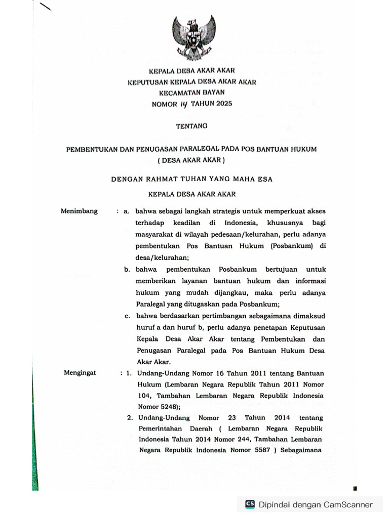 Pembentukan Dan Penugasan Paralegal | PDF