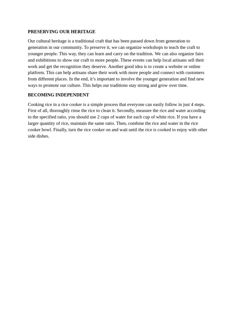 Preserving Our Heritage | PDF