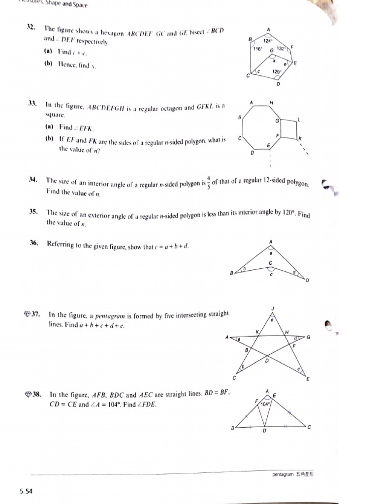 Recttilinear Angles Parallel Lines-57 | PDF