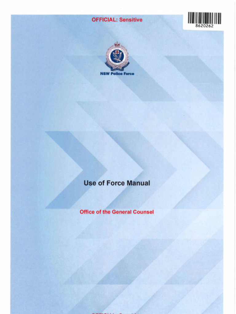 NSW Police Use of Force Manual | PDF | Use Of Force | Arrest