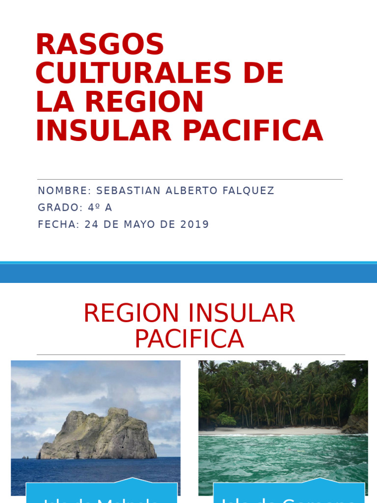 Rasgos Culturales de La Region Insular Pacifica | PDF